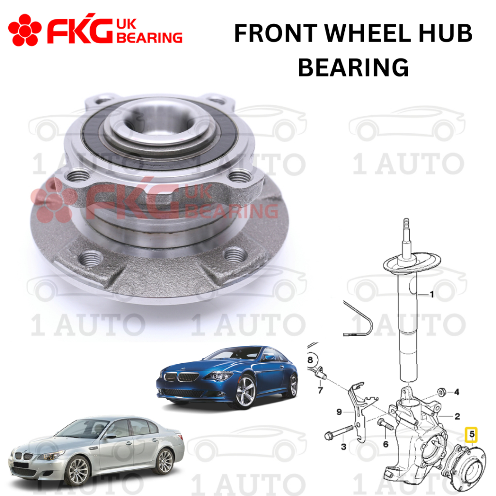 FKG UK FRONT WHEEL HUB BEARING BMW E60 E63 E64 (1PC) | Shopee Malaysia