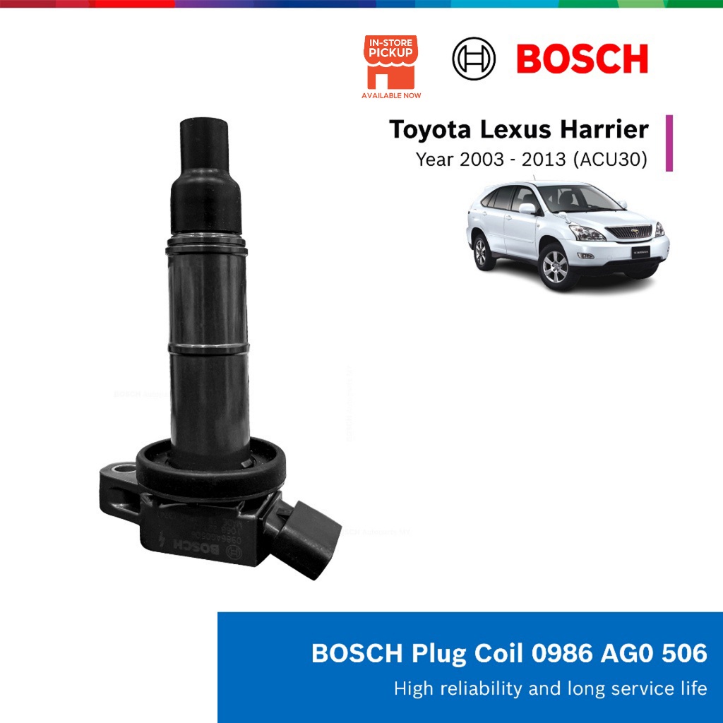 Bosch Ignition Plug Coil for Toyota Lexus Harrier ACU30 (2003 - 2013 ...