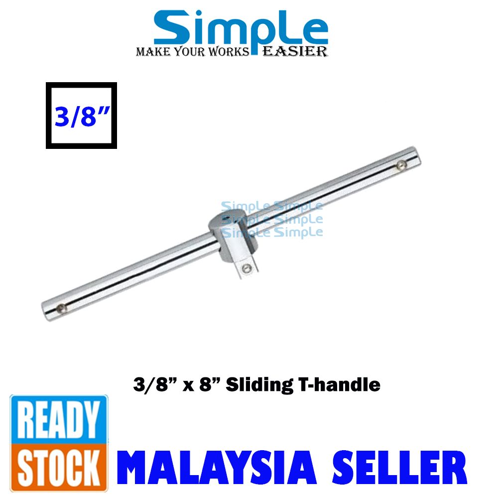 3/8" Sliding T-handle 3/8" x 10" Extension Bar 3/8" Hand Tools Set ...