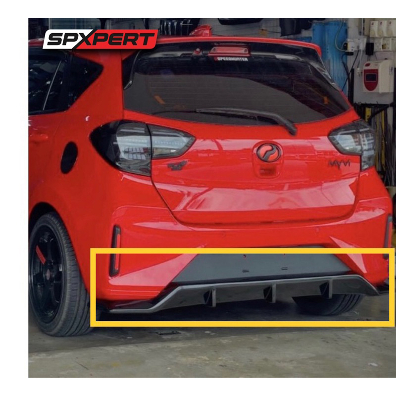 Perodua myvi 2022 FL rear diffuser material pp | Shopee Malaysia
