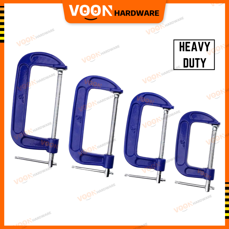 VOON Heavy Duty G Clamp 3” 4” 5” Adjustable Woodworking Lock Sliding ...