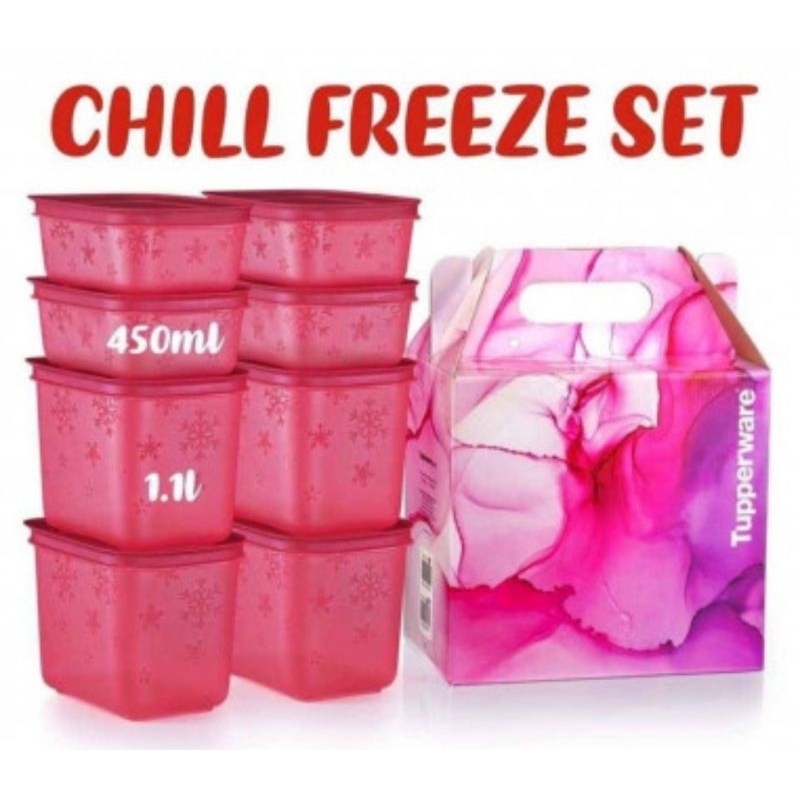 New tupperware chill freeze set | Shopee Malaysia