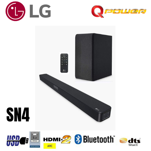 LG SNH5 600W 4.1ch Sound Bar with DTS Virtual X & Bluetooth ...