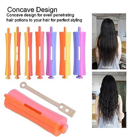 Cold Perm Rod Creative Art With Rubber Bands Hollow Perm Professional ...
