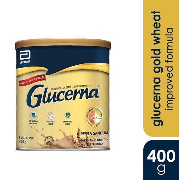 ABBOTT GLUCERNA GOLD WHEAT FLAVORED 400G - Diabetes-Specific Formula ...