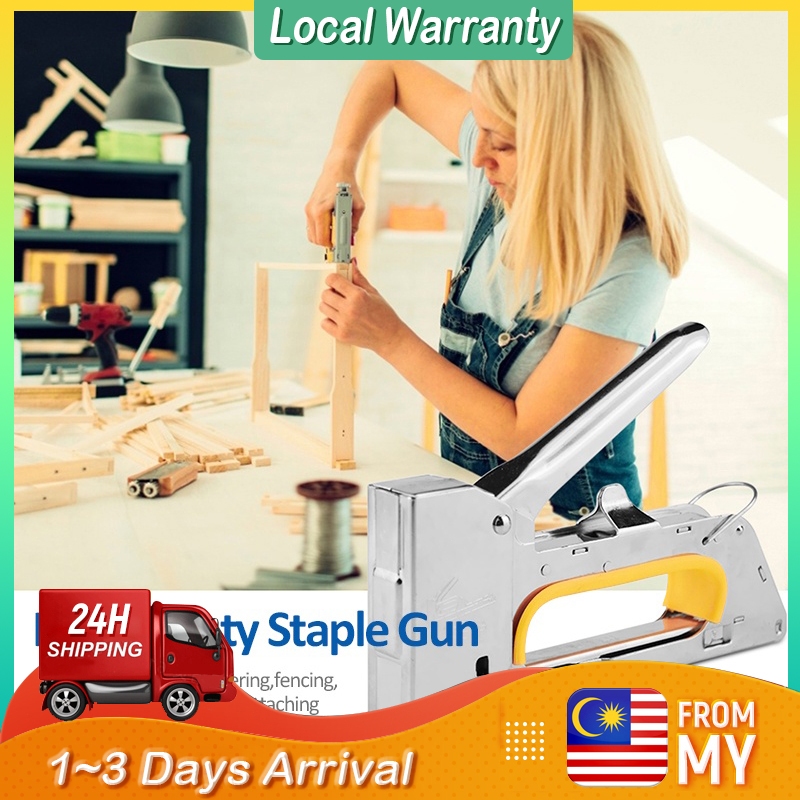 【Fast delivery】 Handheld Nail Gun Heavy Flat Head Nail Gun 8mm Stapler ...