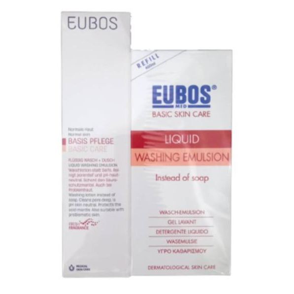Eubos Liquid Washing Emulsion (Red) 400ml Free 400ml Refill (Exp : Nov ...