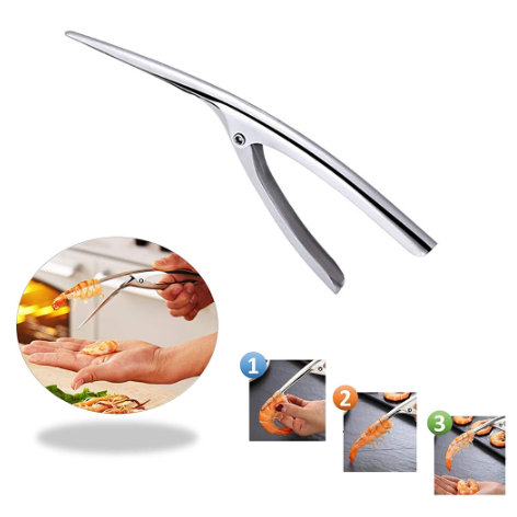 Prawn Peeler, Stainless Steel Shrimp Prawn Deveiner Peel Device ...