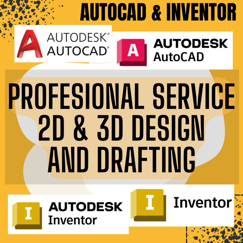 (2023) Design Drafting Service AUTOCAD and INVENTOR 2D 3D ...