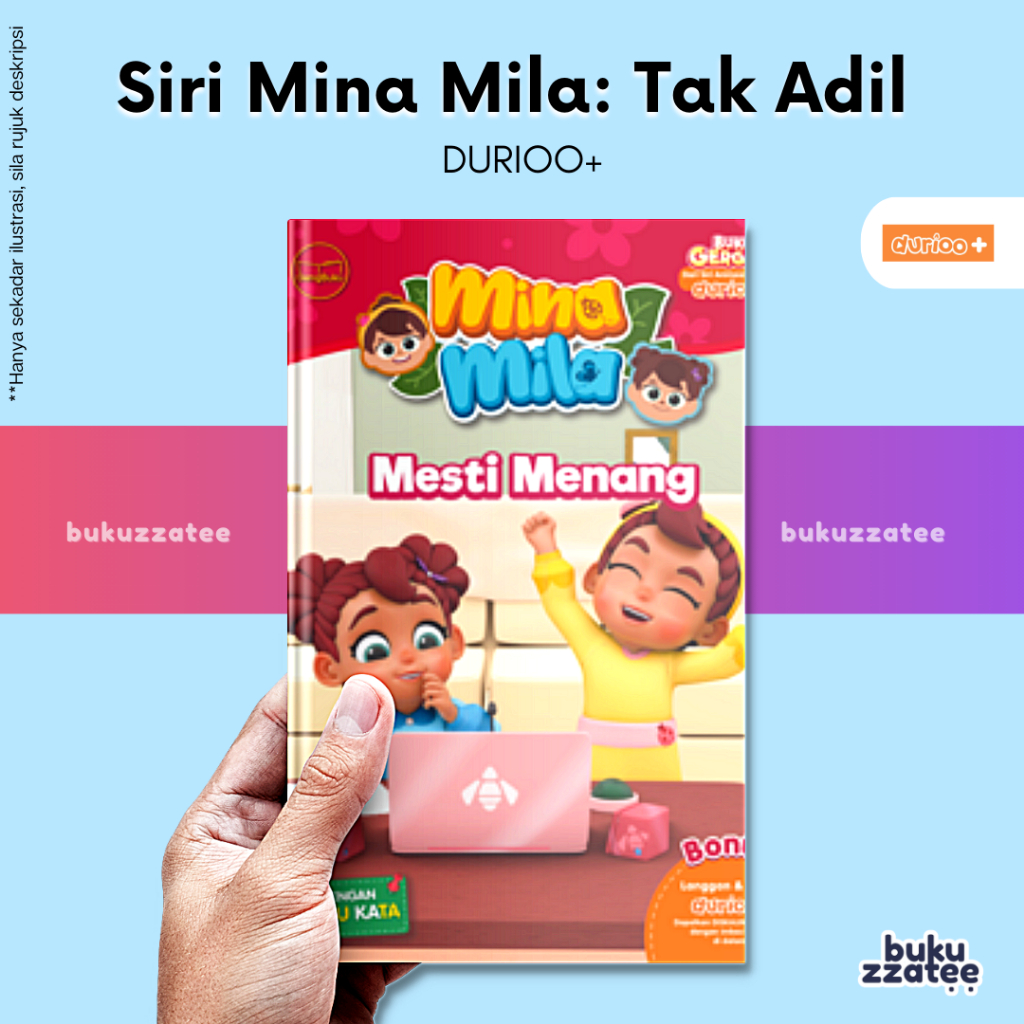 (Buku Saiz Gergasi) Siri Mina Mila: Mesti Menang | Big Book Durioo+ ...