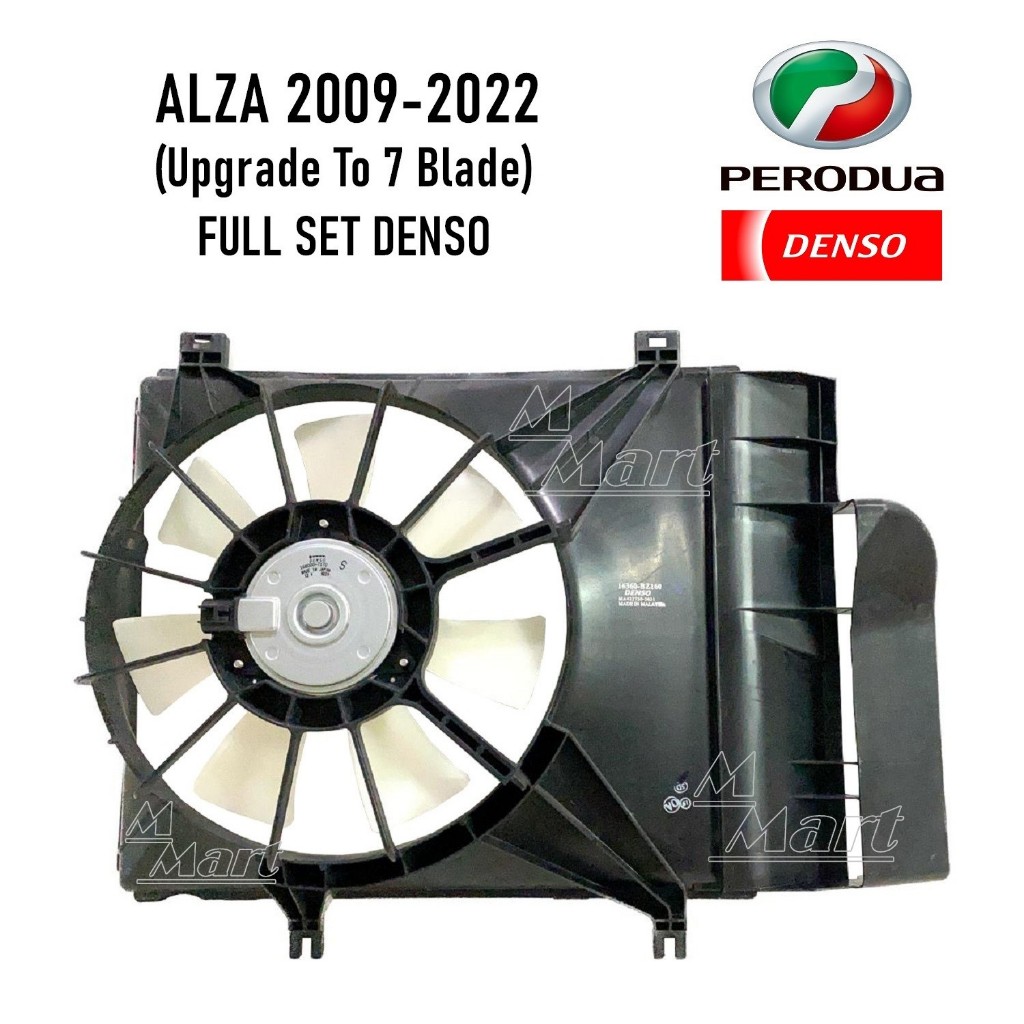 Perodua Alza 2009-2019 (Upgrade 7 Blade 305) Air Cond Fan Assembly ...