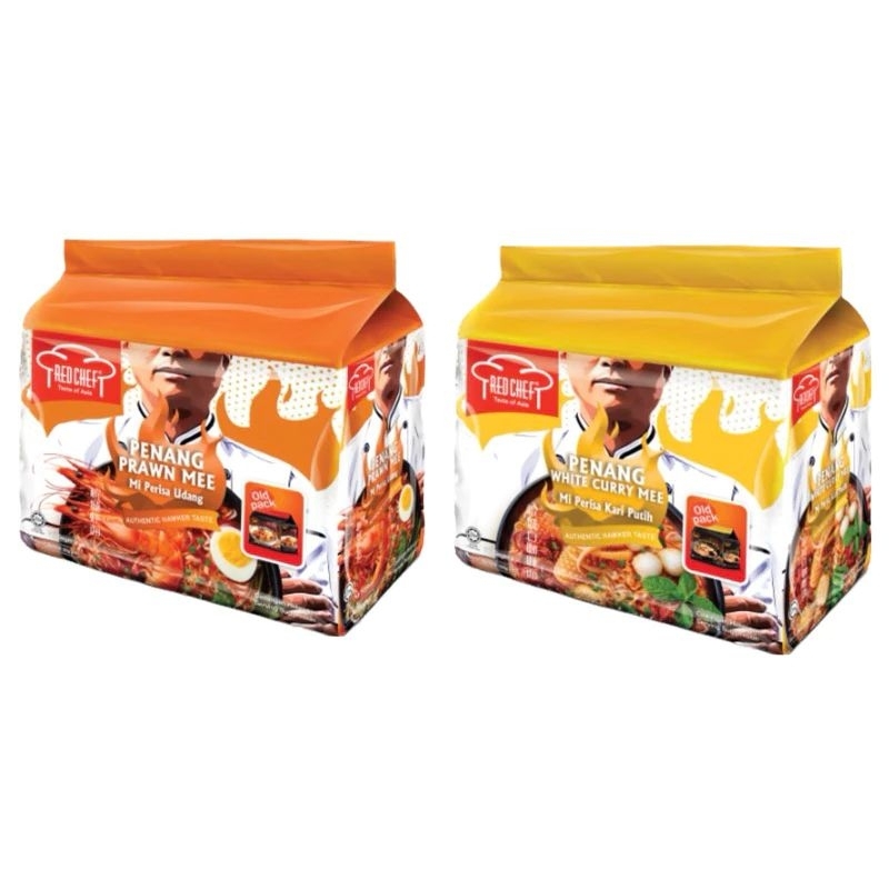 Red Chef Taste of Asia Penang White Curry Mee / Prawn Mee 100g X 4 ...