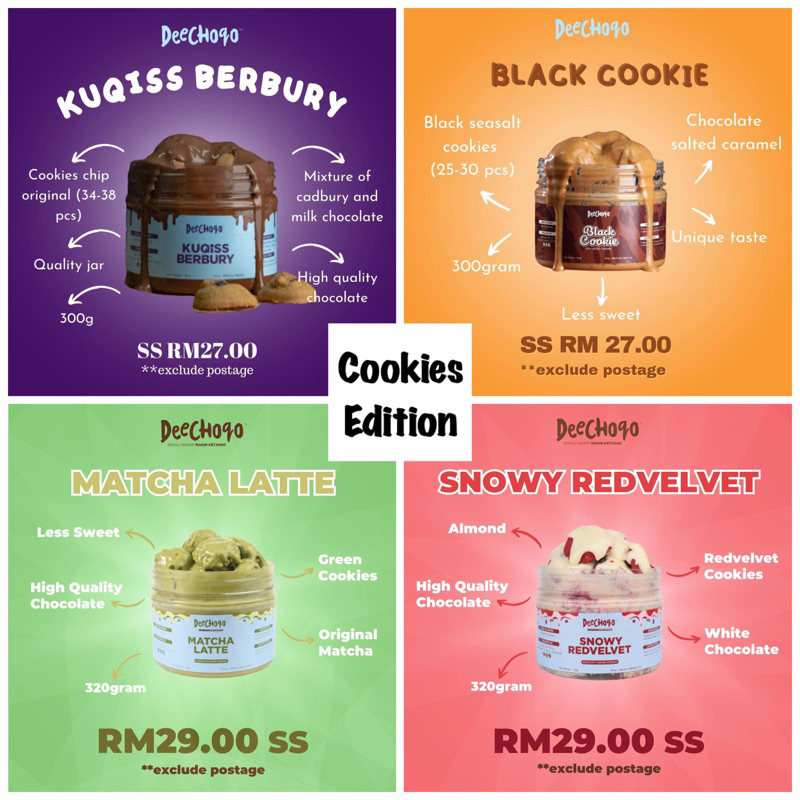 COOKIES LELEH VIRAL BY DEECHOQO | MATCHA LATTE | SNOWY REDVELVET ...