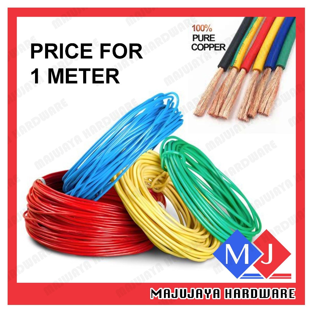 1.5mm / 2.5mm Pure Copper Cable Full Copper PVC Insulated Power Cable ...