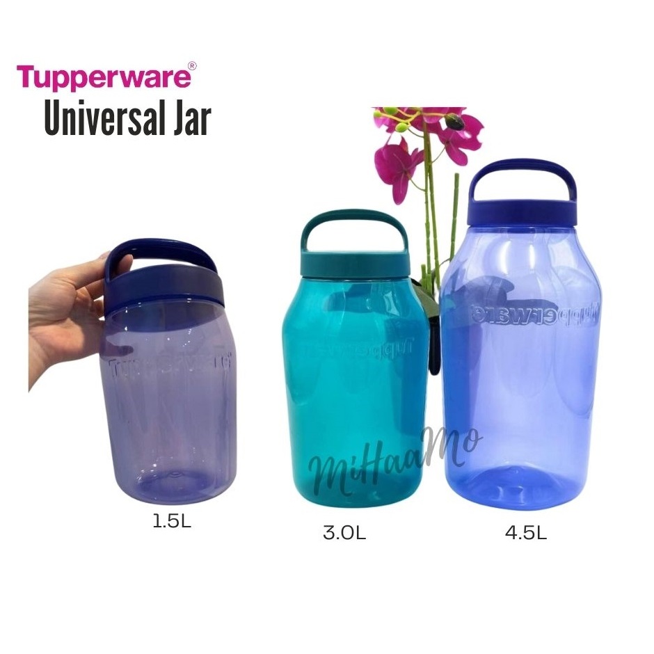 Tupperware Universal Jar 4.5L 3.0L 1.5L Bekas Kedap Udara dan Air Tight & Water Tight Bekas ...