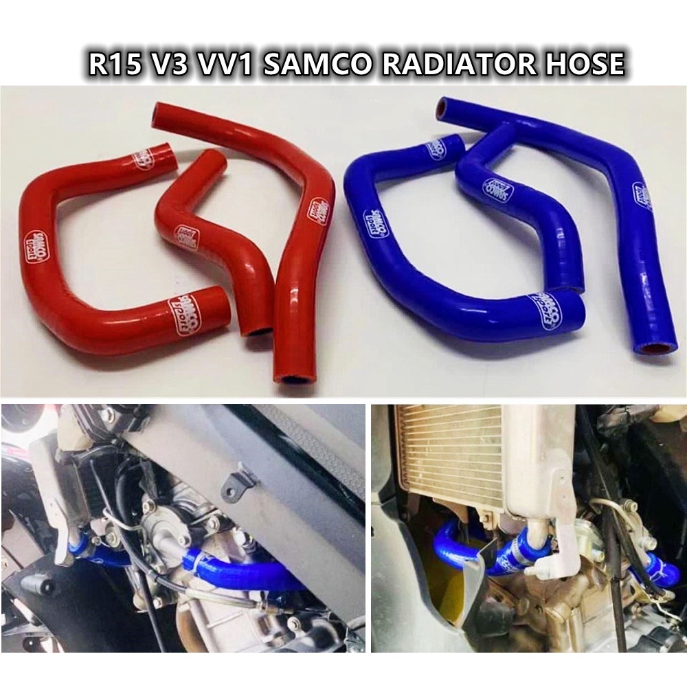 RADIATOR HOSE SAMCO RACING YAMAHA R15 R15M COOLANT TANK BYPASS HOSE ...