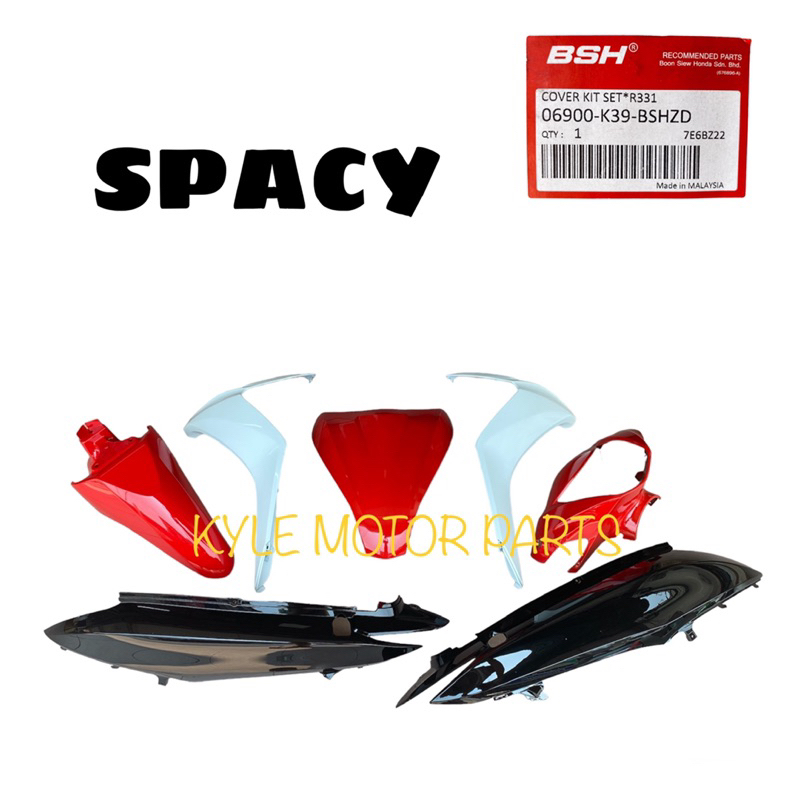 SPACY BODY COVER FULL SET VRC RED ORIGINAL BSH 100% | Shopee Malaysia