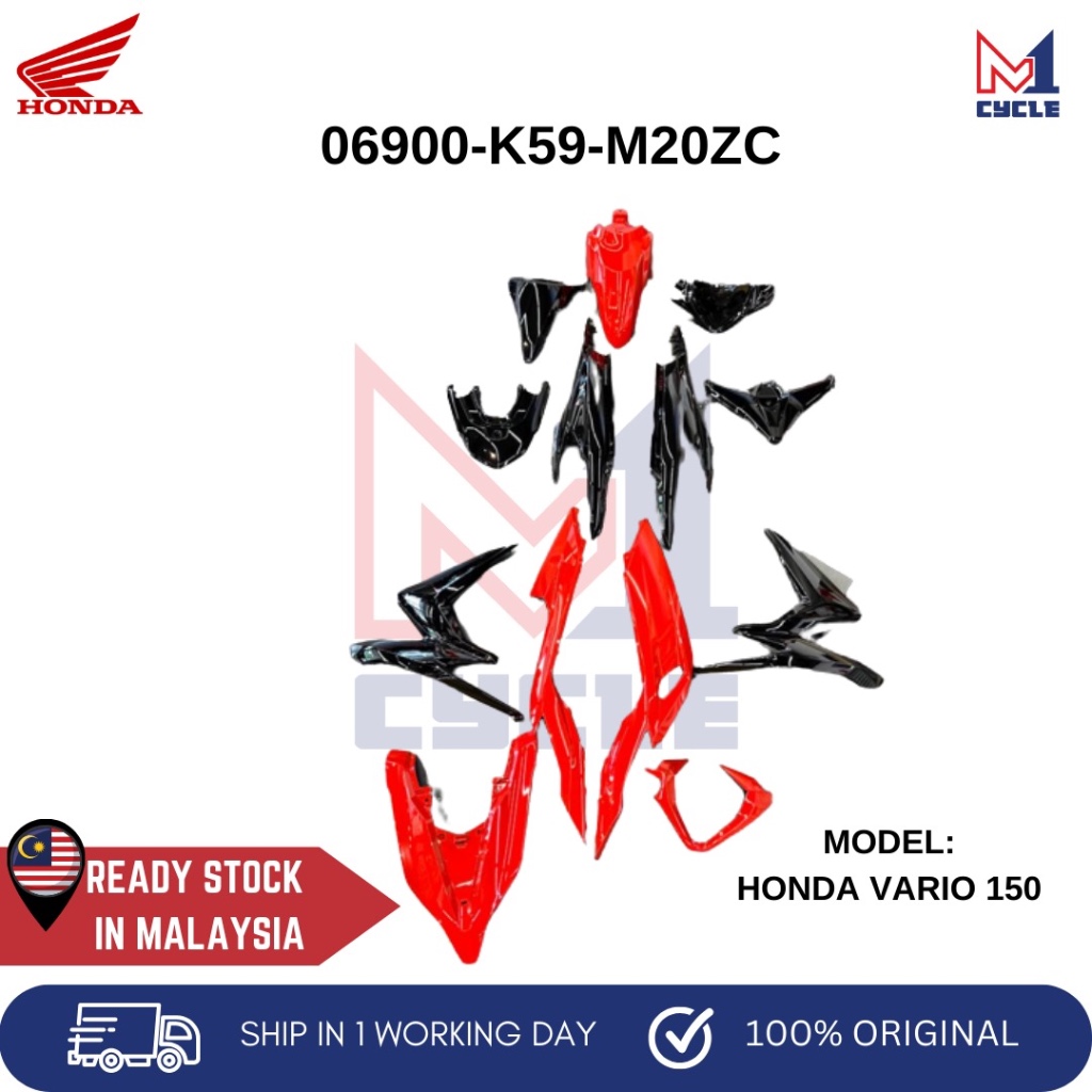 HONDA VARIO 150 COVER SET FULL SET | 100% ORIGINAL GENUINE PART BOON ...