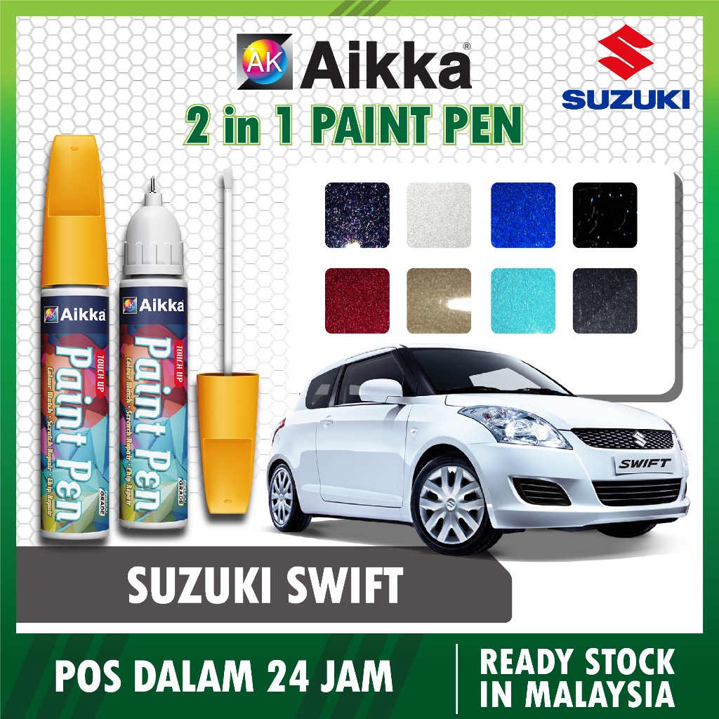 [ SUZUKI SWIFT ] Aikka Paint Pen Touch Up Paint Pen 2 in 1 Car ...