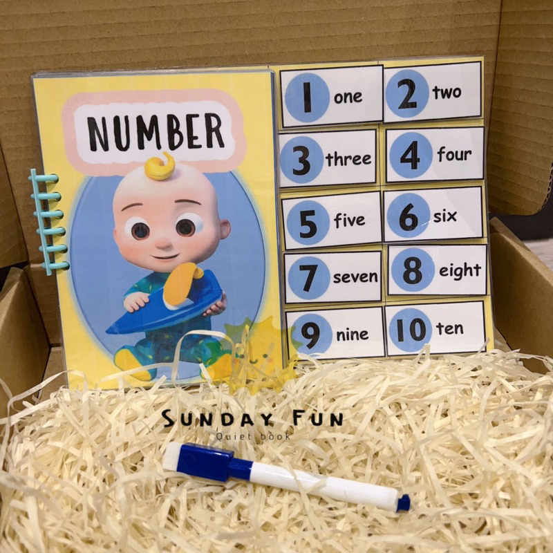 🇲🇾ready stock cocomelon Number busy book数字安静书附送笔 | Shopee Malaysia