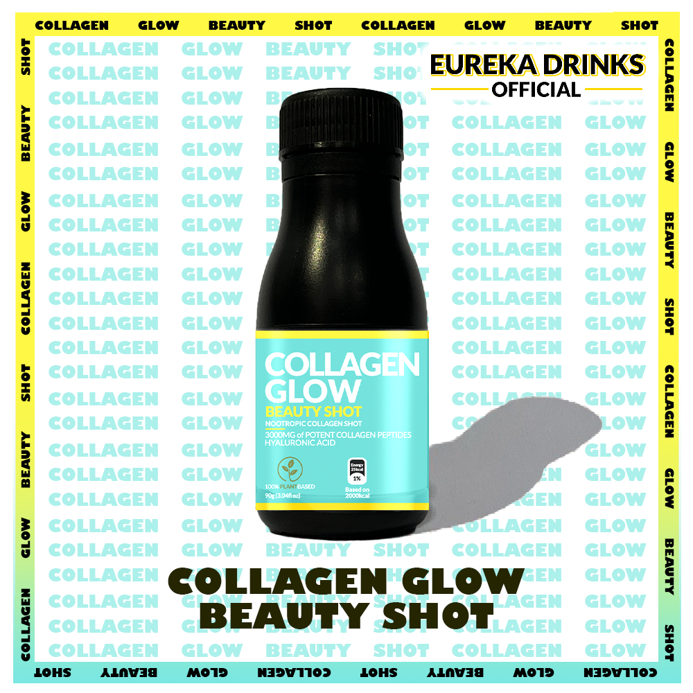 Eureka Drinks Collagen Glow Beauty Shot, Nootropic Collagen Shot 90 ml ...