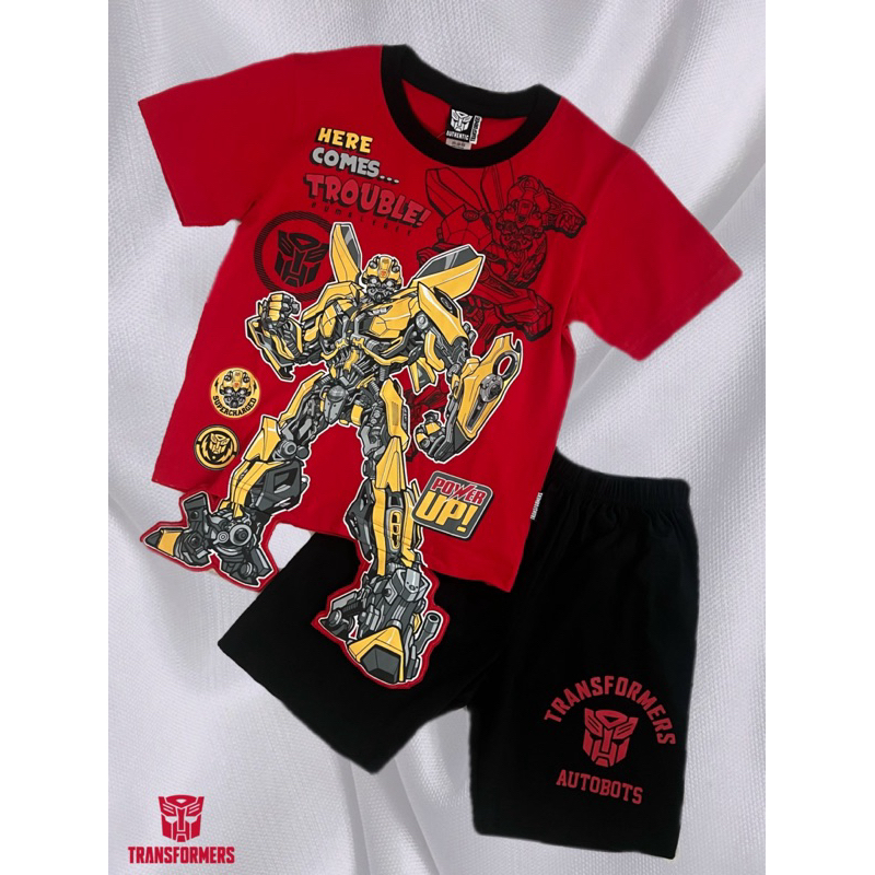 Transformers Children's Suit 1-10 Years 3D Set Baju Budak Lelaki 3D ...