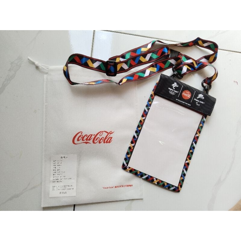 Coca Cola Coke Name Card Name Tap Holder with lanyard | Shopee Malaysia