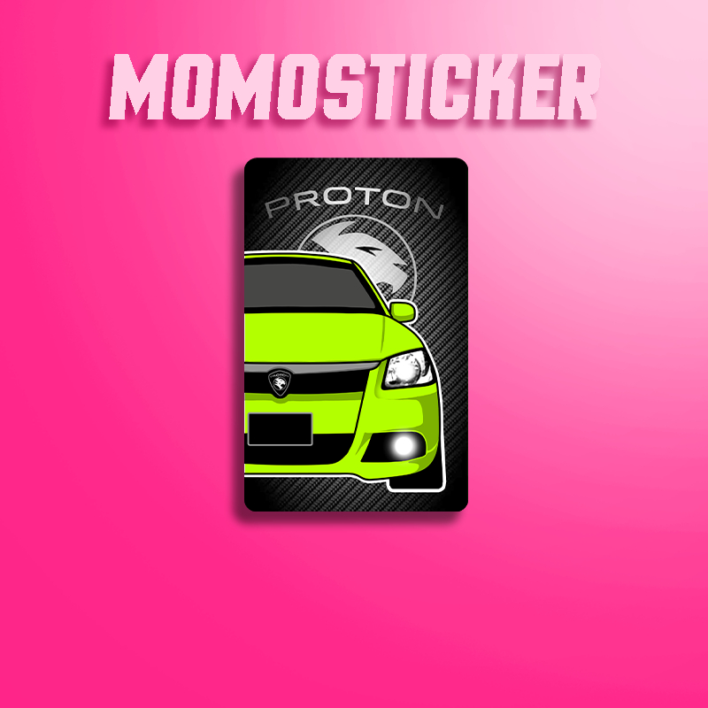 Proton Saga BLM Sticker untuk kad tng nfc atm debit kad banapassport ...