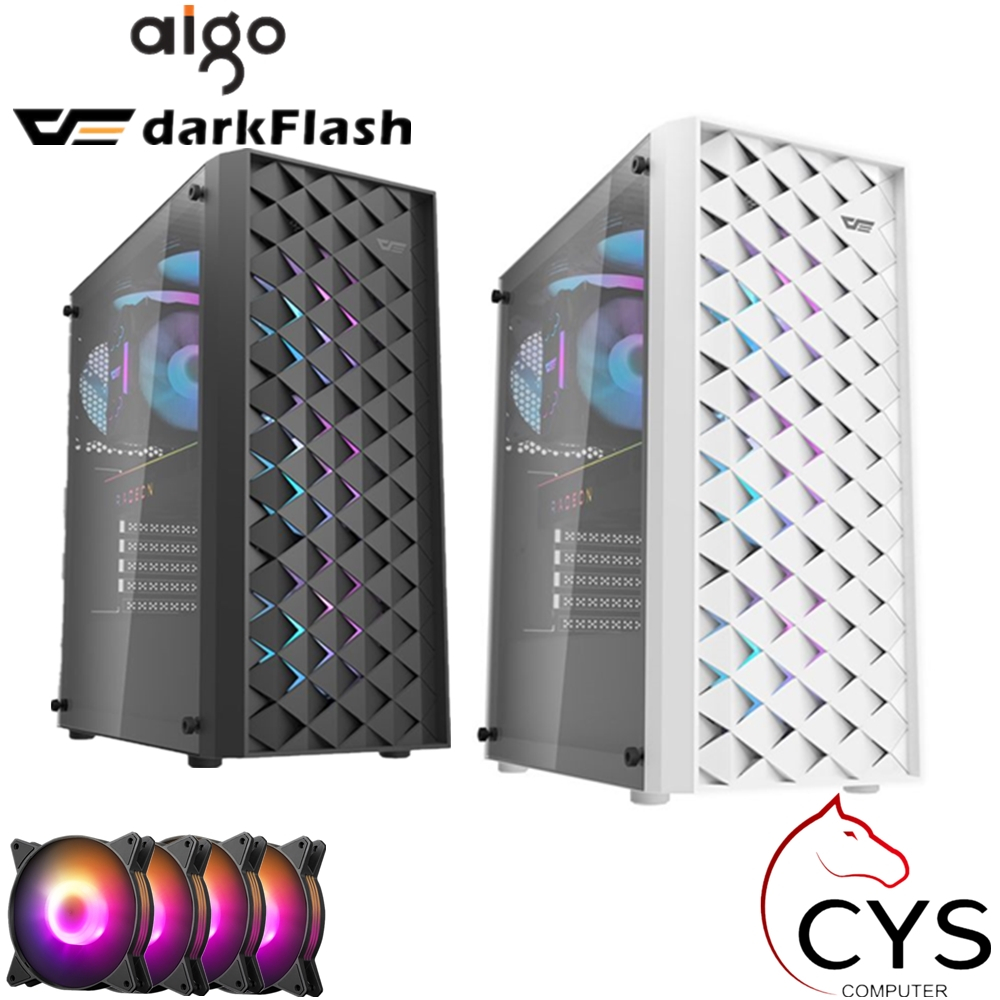 AIGO DARKFLASH DK351 TG ATX CASING | Shopee Malaysia