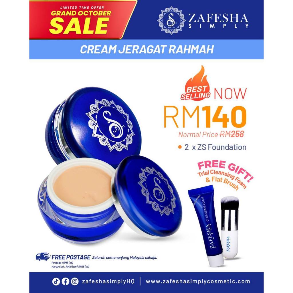 (ZF16s) 2 ZAFESHA FOUNDATION PROTECTION SET 2 FOUNDATION | Shopee Malaysia
