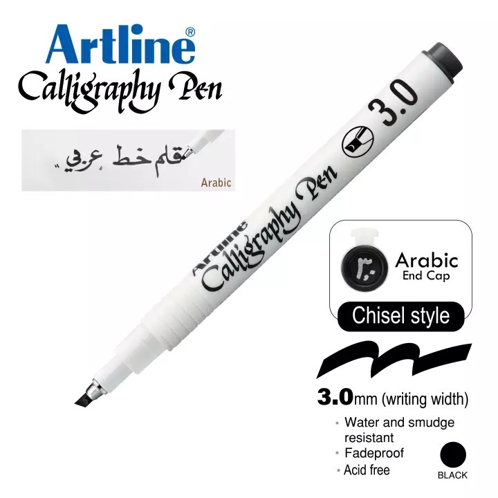 Artline Calligraphy Flat Chisel Pen 1.0/2.0/3.0/4.0 | Shopee Malaysia