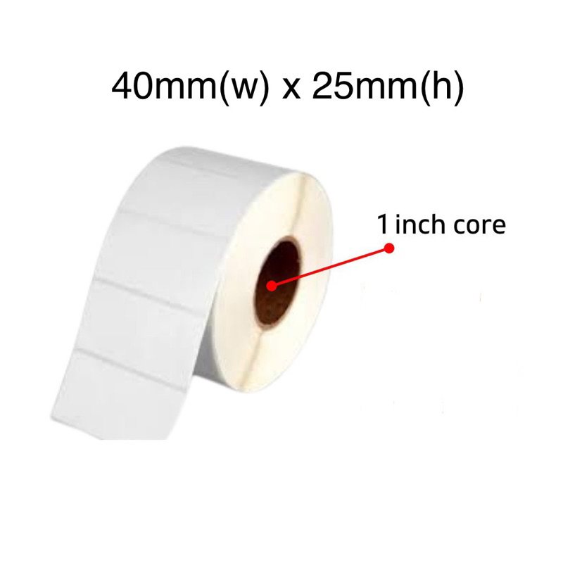 Barcode Label Sticker 40mm x 25mm , 2000pcs | Shopee Malaysia