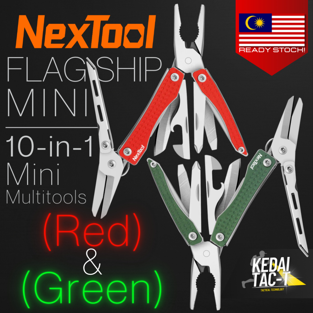 NEXTOOL Mini Flagship R&G - 11-in-1 Pocket Sized Multitool - ORIGINAL - Ready Stock in MALAYSIA ...