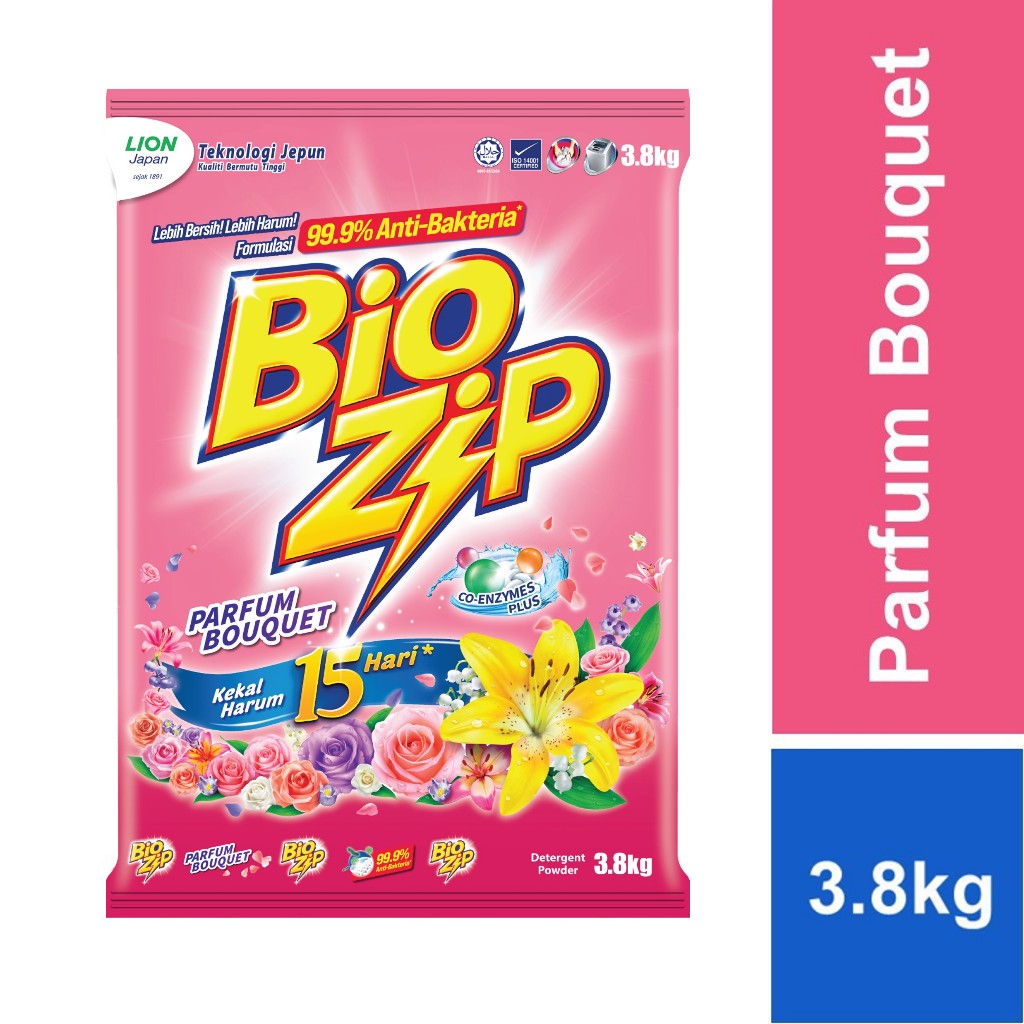 Bio Zip Parfum Bouquet Powder Detergent 3.8kg | Shopee Malaysia