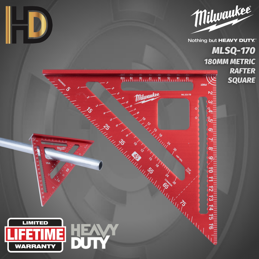 Milwaukee 180MM Metric Rafter Square / Made In USA / Heavy Duty ...