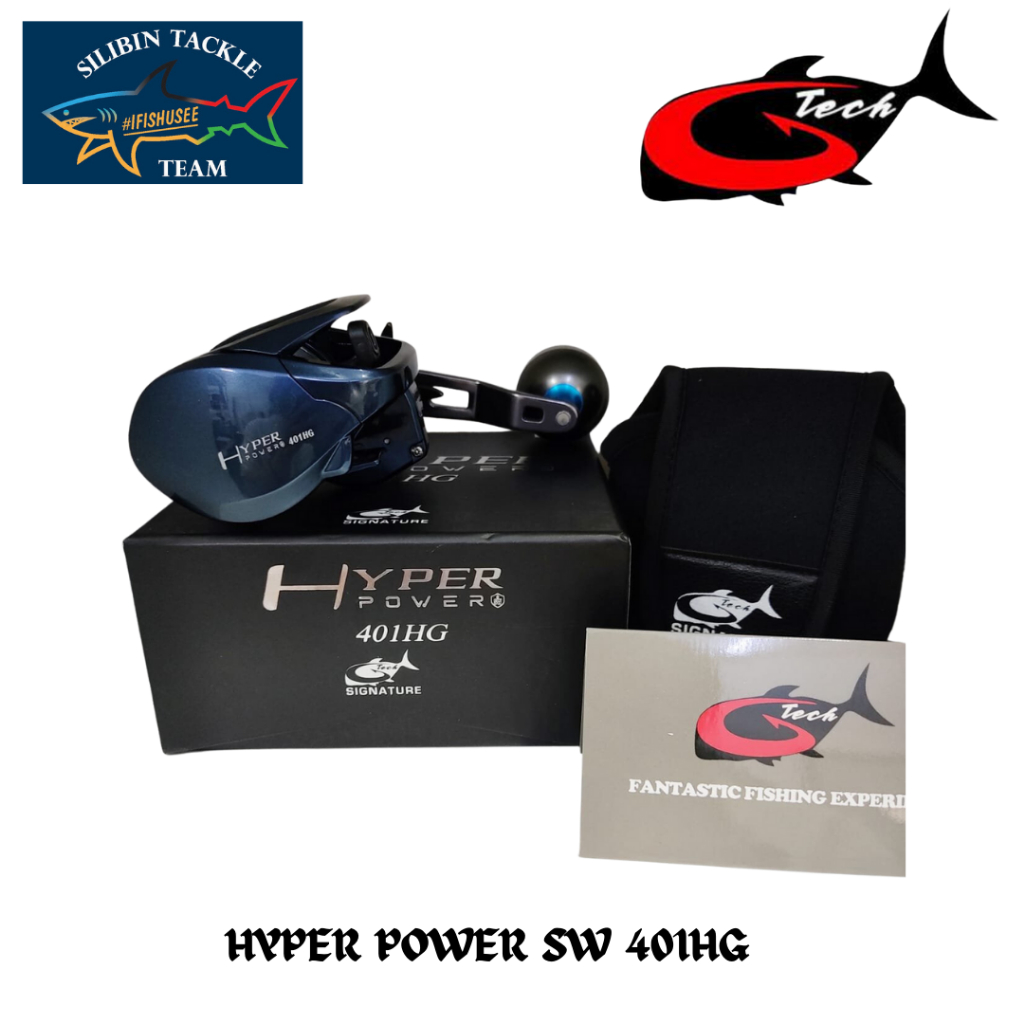 GTECH HYPER POWER SW 401HG JIGGING FISHING REEL BAITCAST OVERHEAD ...