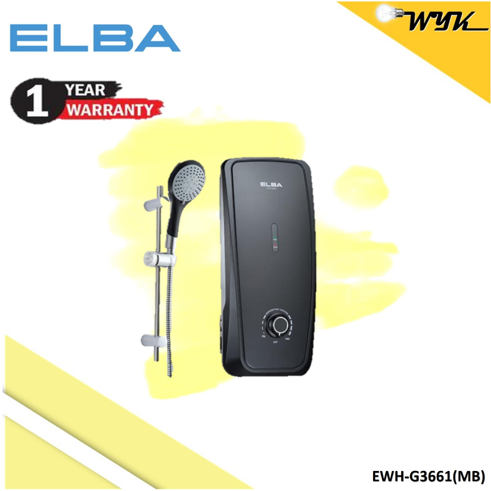 ELBA Instant Water Heater Non-pump Attivo Series Basic Stream EWH-G3661 ...