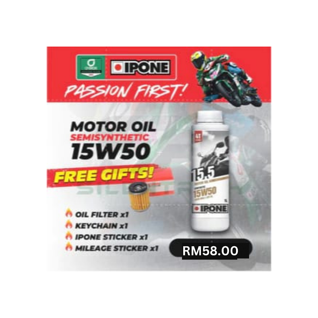 [100% ORIGINAL] IPONE OIL SEMI SYNTHETIC 15W50 | Shopee Malaysia
