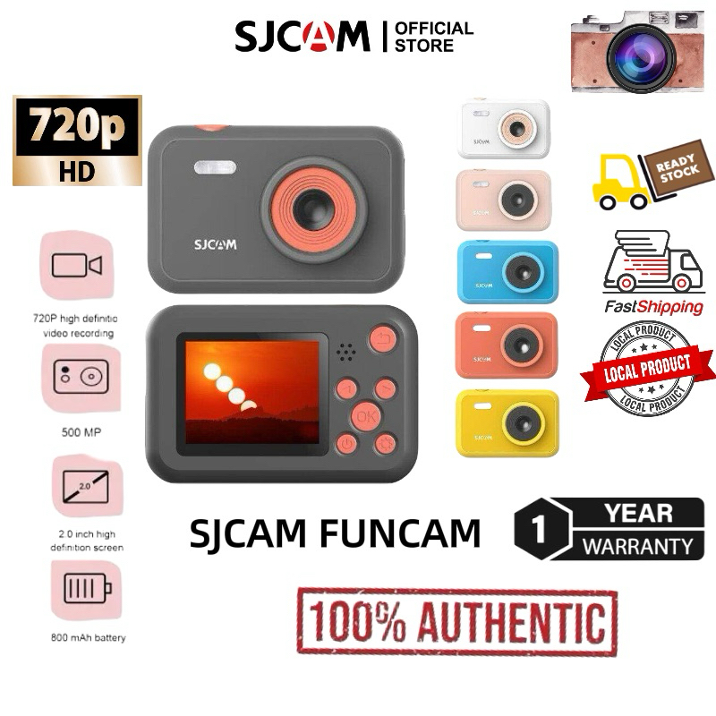 (SJCAM OFFICIAL STORE)SJCAM FUNCAM DIGITAL CAMERA KIDS CAMERA ORIGINAL ...