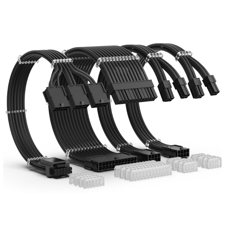 # ASIAHORSE 16AWG PCIE 5.0 Ready PSU Cable Extension Kit - Soft Braided ...