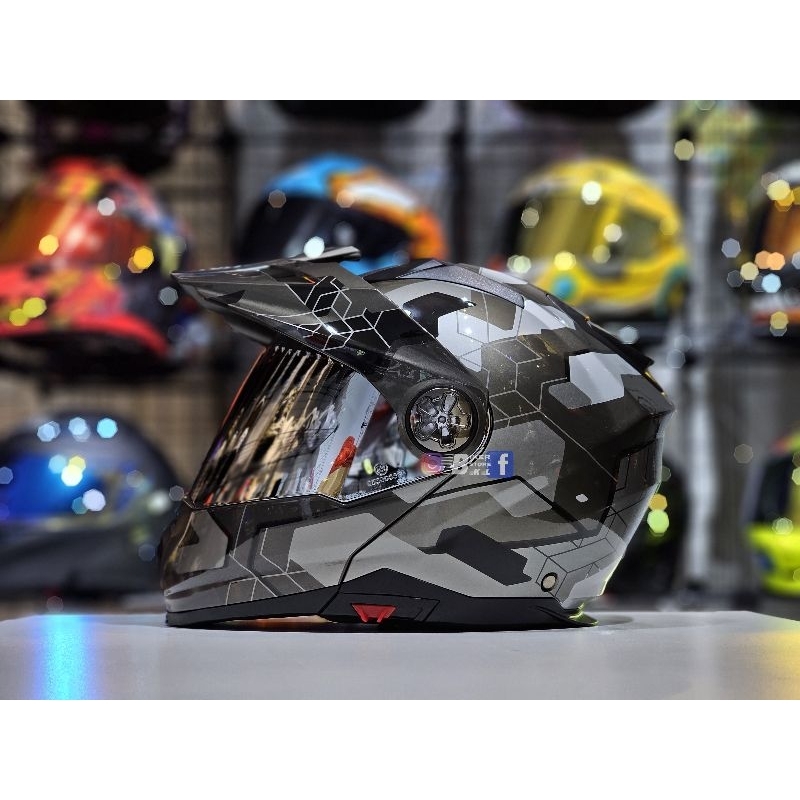 Original Faseed F-909 Adventure Modular Helmet | Shopee Malaysia