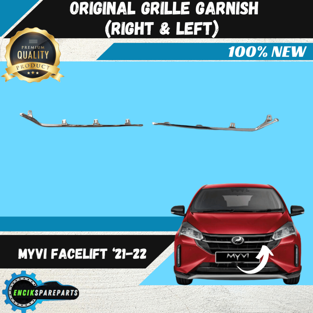 Original Front Grille Garnish Chrome Myvi 2021 New High Quality ...