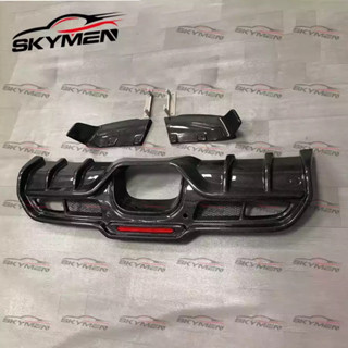 Mini Cooper F55 F56 JCW Gigamot rear bumper under carbon fiber diffuser ...