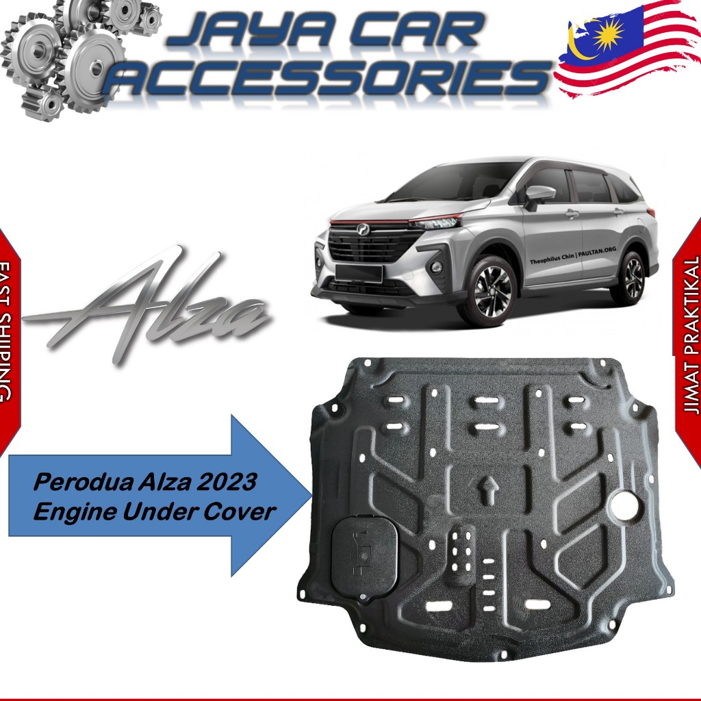 penutup bawah enjin guard bonnet alza 2022/2023 veloz engine cover dan ...