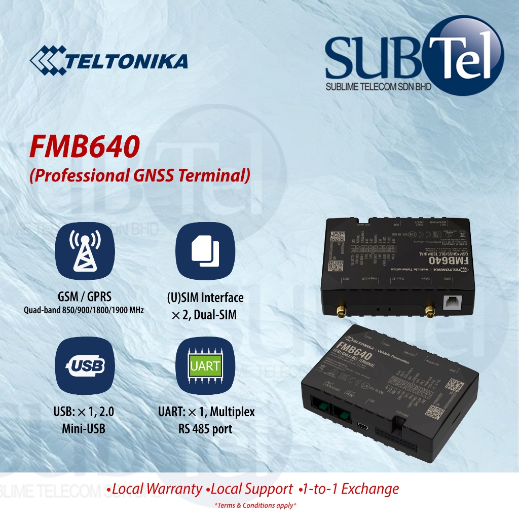 Teltonika FMB640 Leading GNSS/GSM Terminal for Professional ...