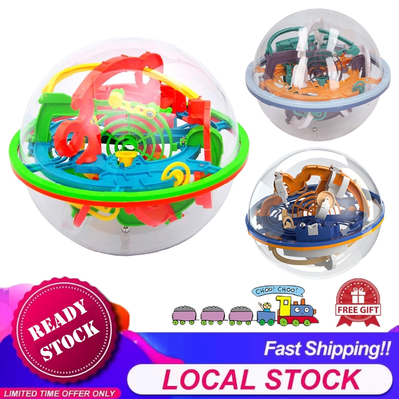 [Choo Choo Toy] 3D Magic 100 Levels Intellectual Maze Ball Puzzle ...