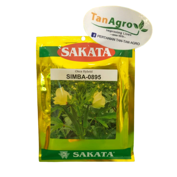 👉🏻ORIGINAL👈🏻 Sakata Okra Hybrid Simba-0895 100gm | Shopee Malaysia