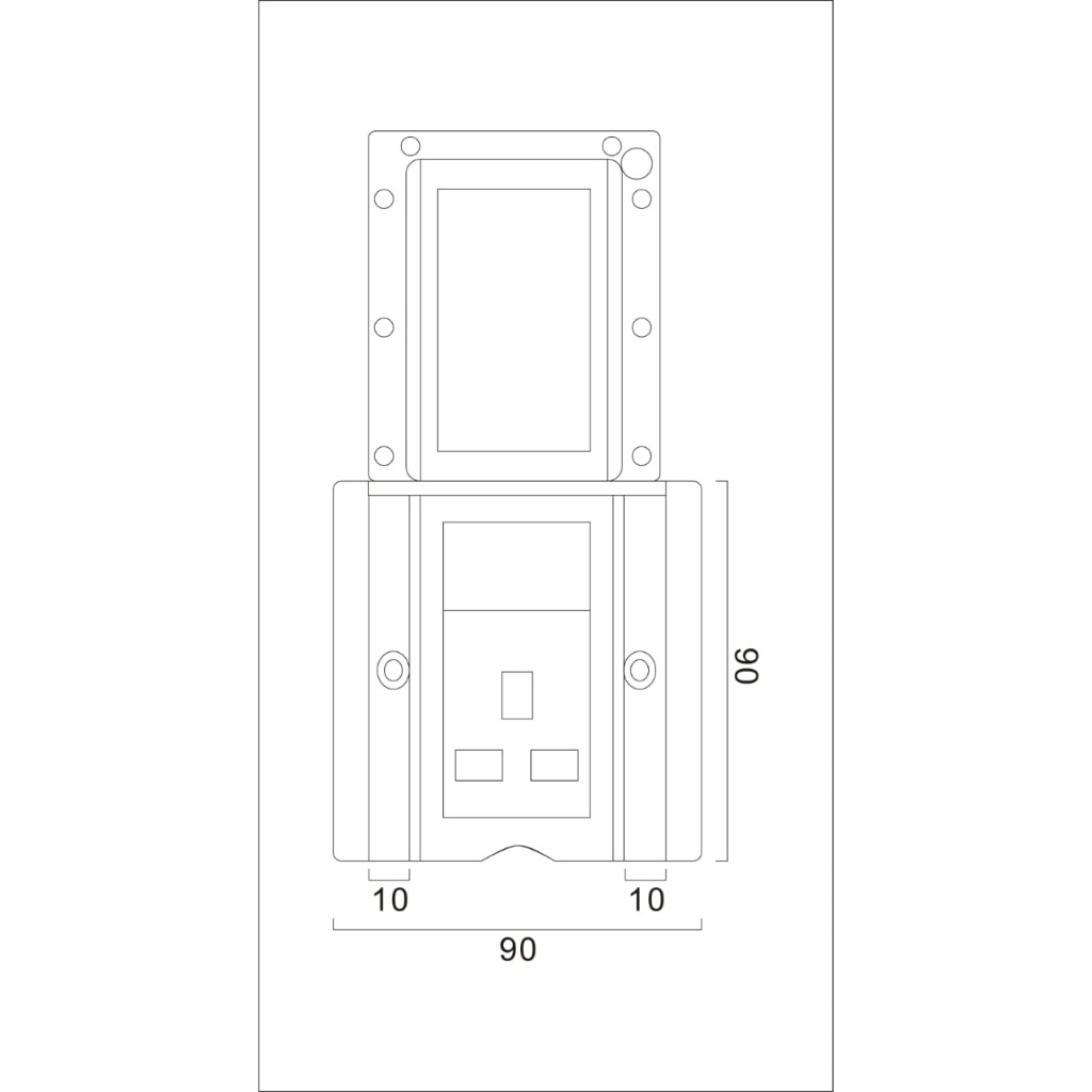 (SIRIM) Zenso Grande Heavy Duty13A 3 Pin 250V Metal Floor Mounted ...