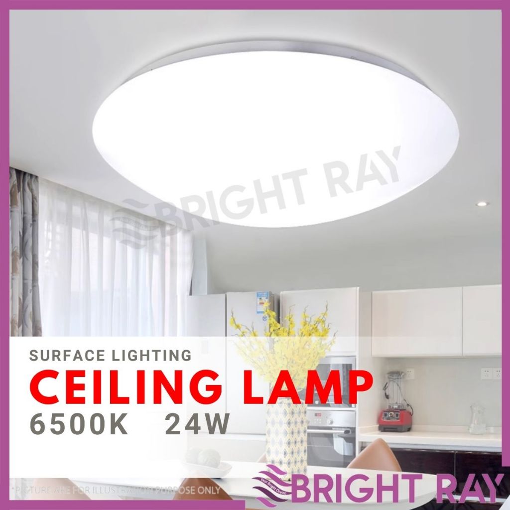 24W Large LED Surface Downlight LED Downlight Ceiling Light Lampu Ruang ...