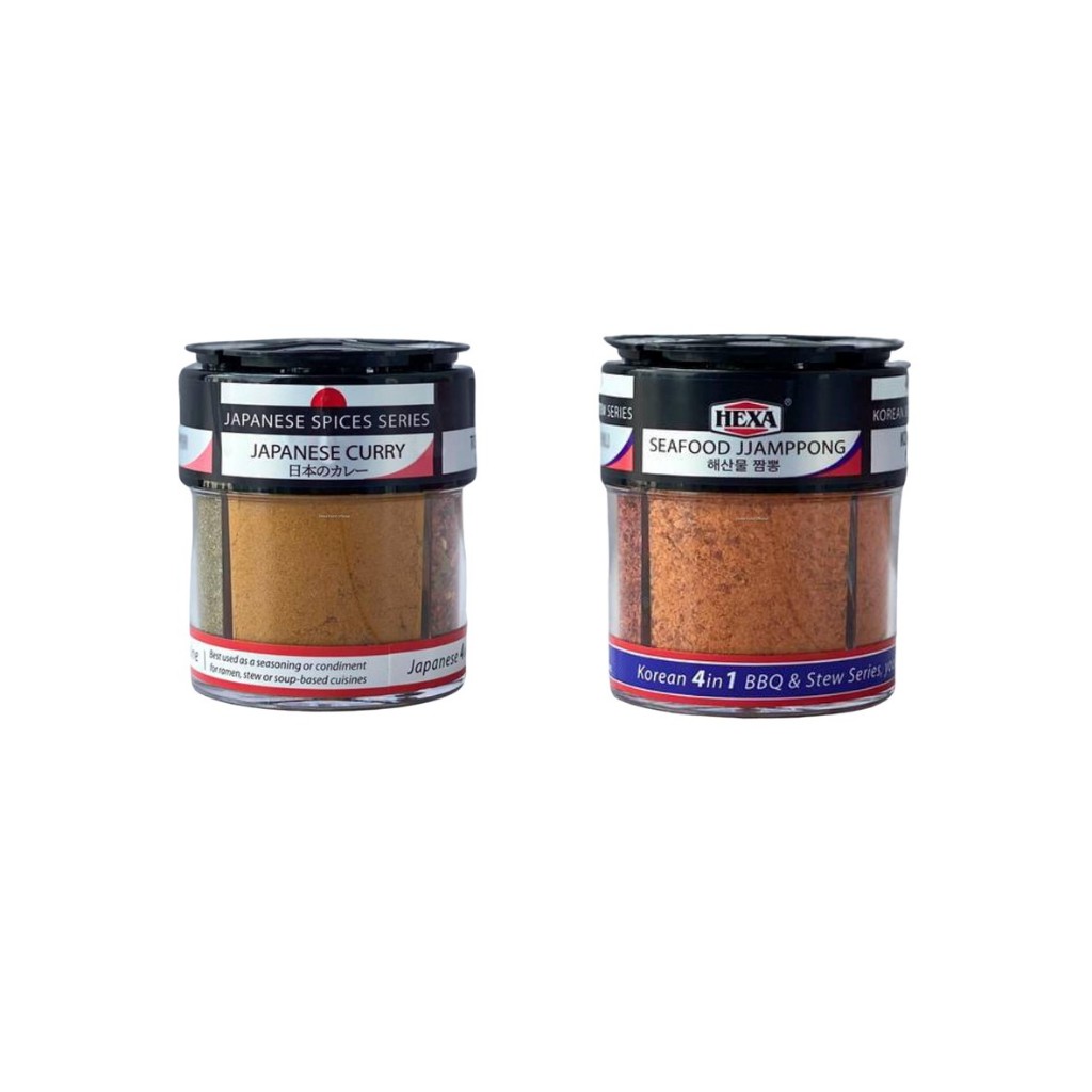 HEXA 4 in 1 series - Korean BBQ & Stew Series 54G / Japan Spices Series ...